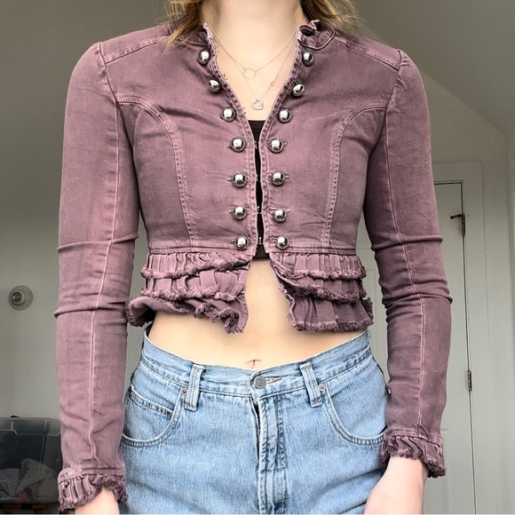 Jackets & Coats | Vintage Steve Madden Purple Jean Jacket | Poshmark